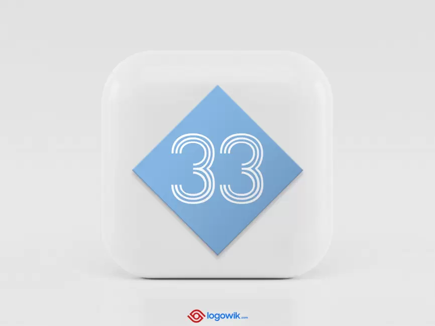 33 Blue Logo PNG vector in SVG, PDF, AI, CDR format