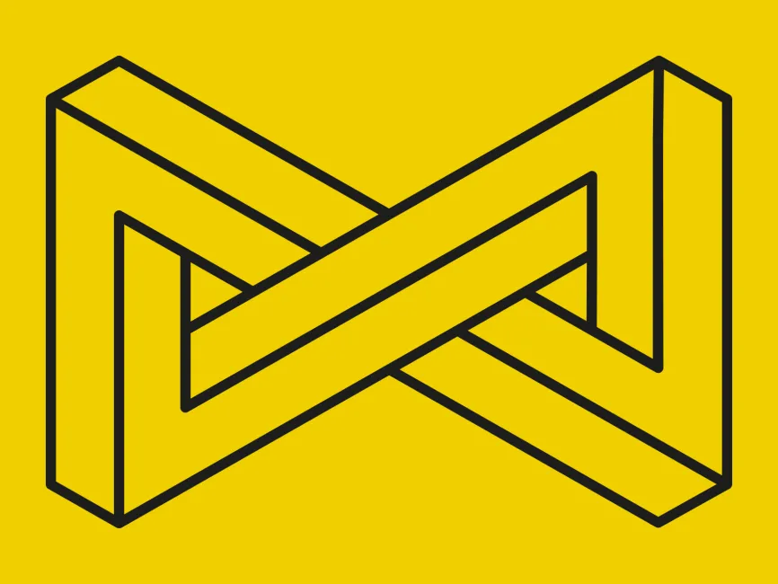 Free 3D Infinity Structure An Impossible Geometric Shape Logo Template ...