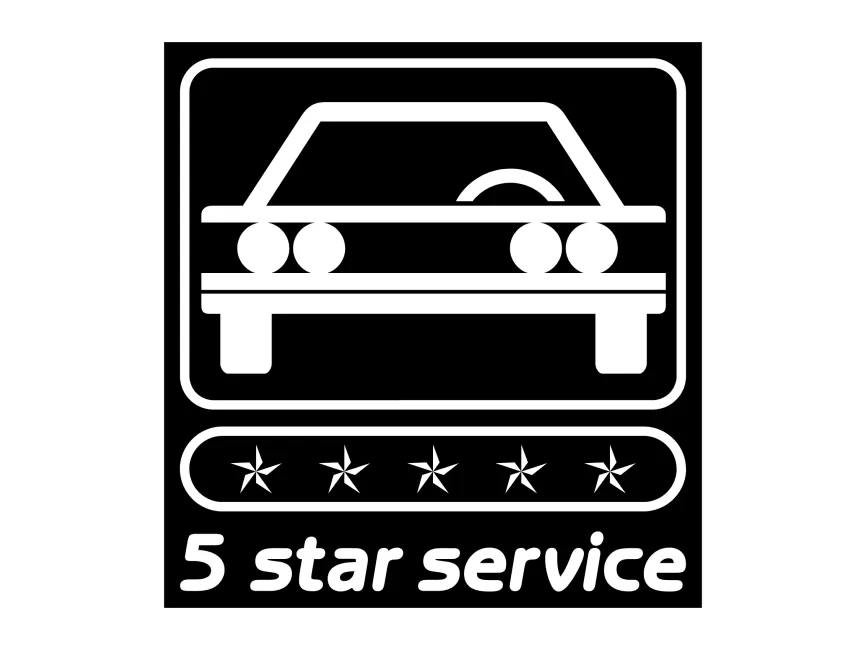 5 Star Service Logo Vector Image Download | Logowik