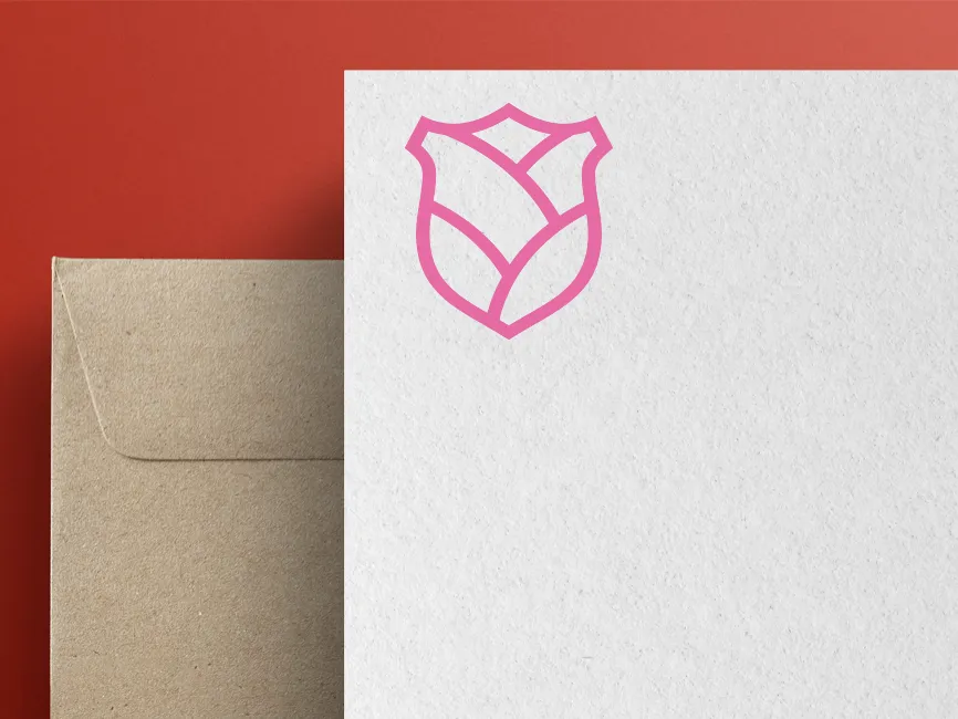 Shield Shape Tulip Flower Logo Template PNG vector in SVG, PDF, AI, CDR ...