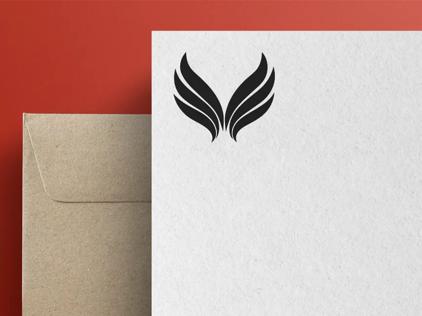 Geometric Wing Shape Logo Template PNG vector in SVG, PDF, AI, CDR format