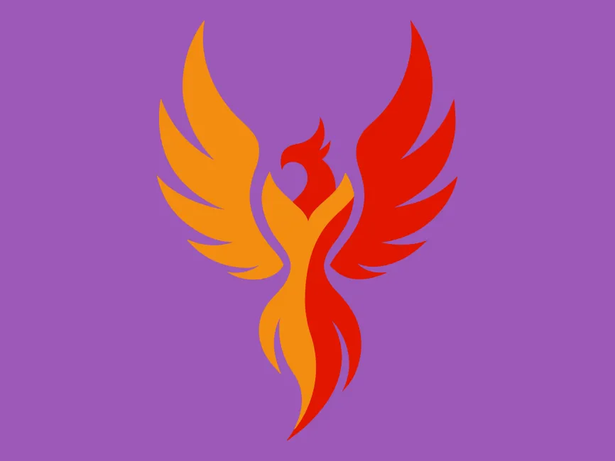 Abstract Colored Phoenix Logo Template Vector Image Download | Logowik