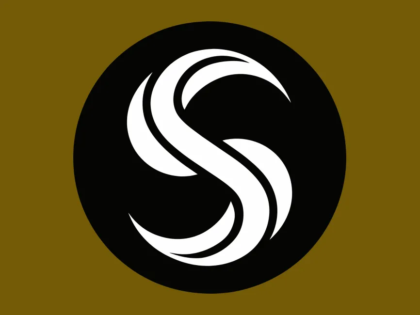 Geometric S Letter Shape in Circle Logo Template PNG vector in SVG, PDF ...