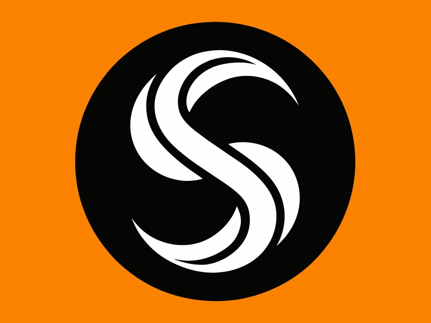 Geometric S Letter Shape in Circle Logo Template PNG vector in SVG, PDF ...