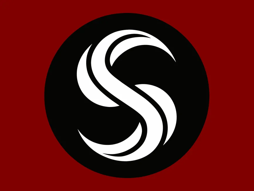 Geometric S Letter Shape in Circle Logo Template PNG vector in SVG, PDF ...