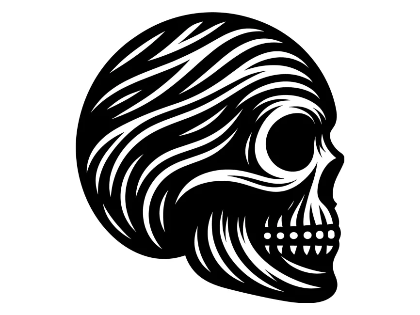 Abstract Geometric Skull Logo Template PNG vector in SVG, PDF, AI, CDR ...