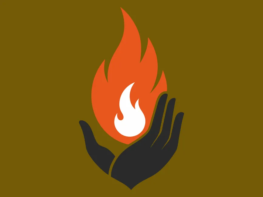 Vector Hand Holding Fire Logo Template Vector File Download | Logowik