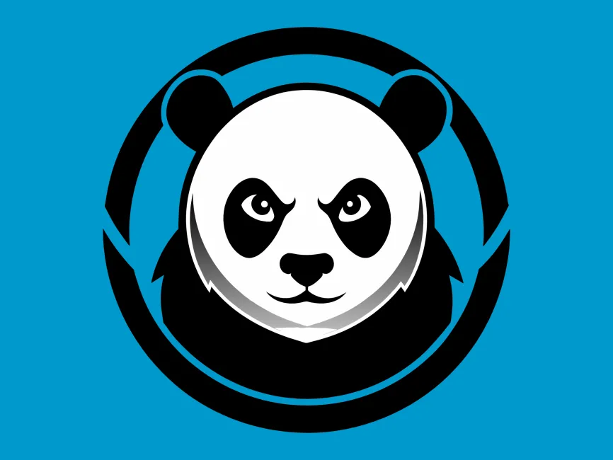 Angry Panda in Circle Logo Template Logo Vector Download | Logowik