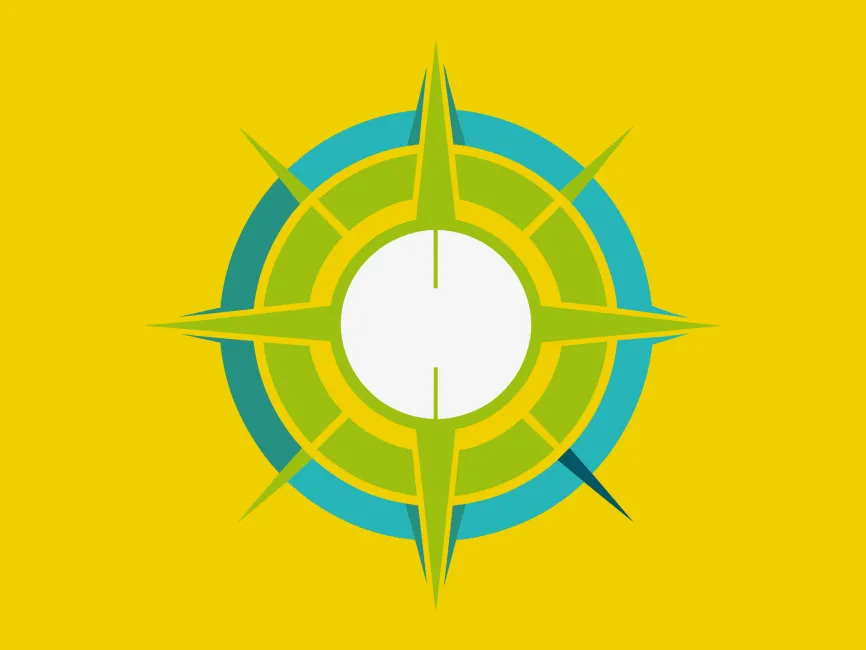 Download Abstract Compass Logo Template Vector Free | Logowik