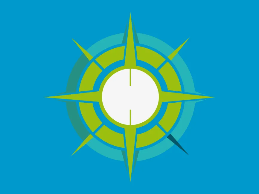 Download Abstract Compass Logo Template Vector Free | Logowik