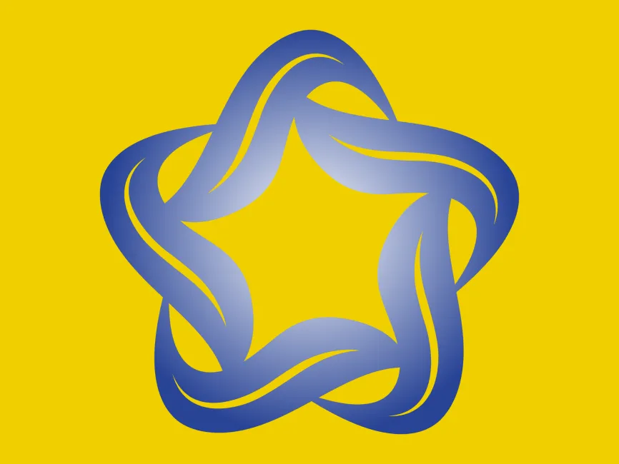 Abstract Modern Wavy Star Logo Template Vector Free Download | Logowik