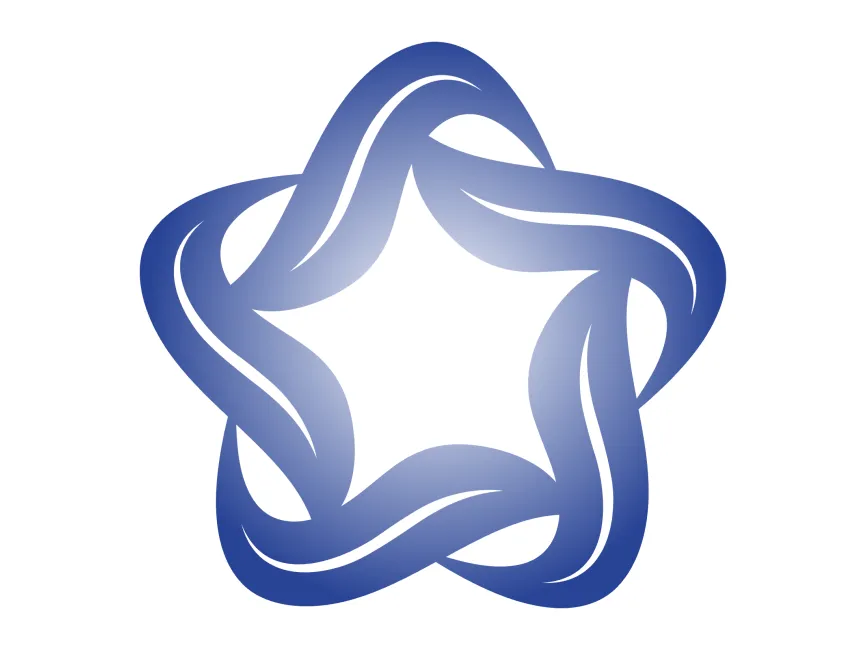 Abstract Modern Wavy Star Logo Template Vector Free Download | Logowik