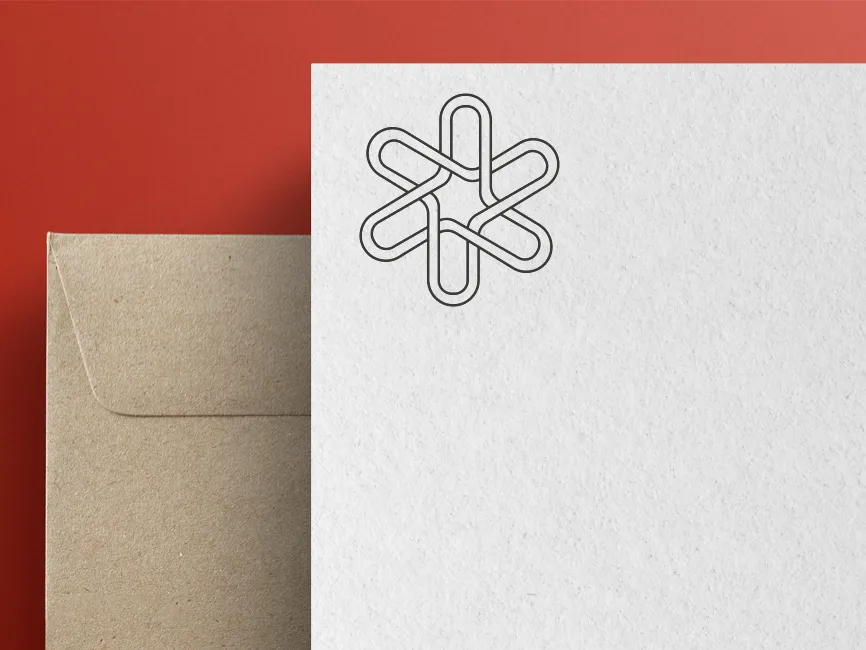 Interwoven Star Logo Template PNG vector in SVG, PDF, AI, CDR format