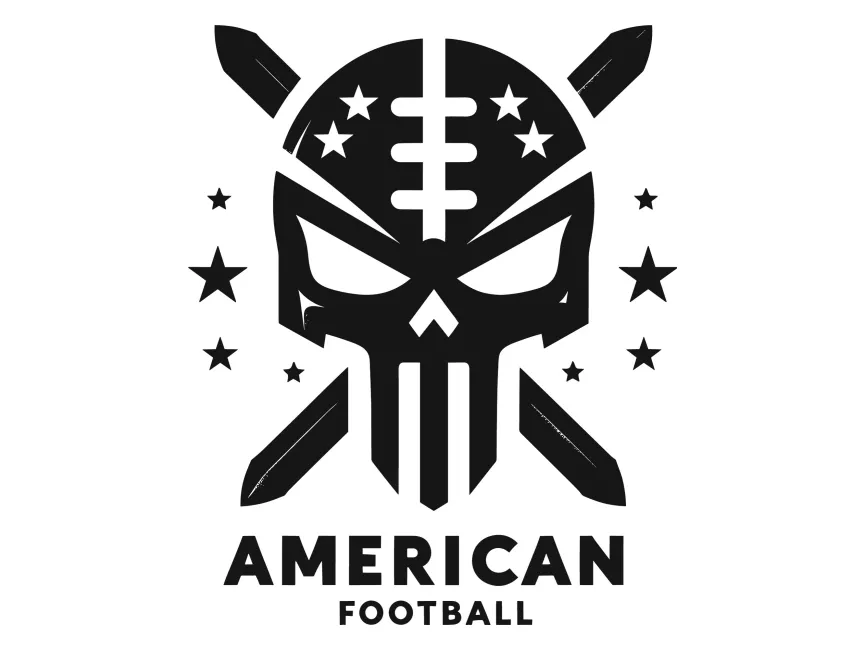 Download American Football Skull Logo Template Vector Online | Logowik