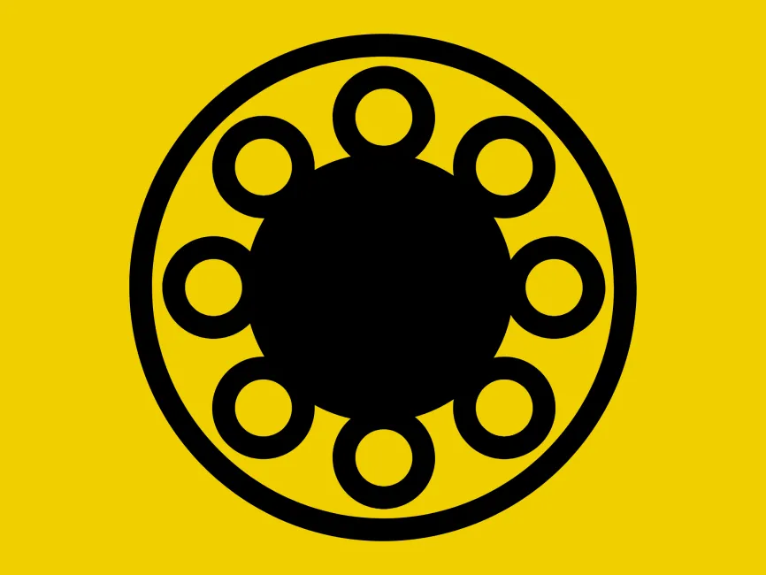 Bearing Circle Shape Logo Template PNG vector in SVG, PDF, AI, CDR format