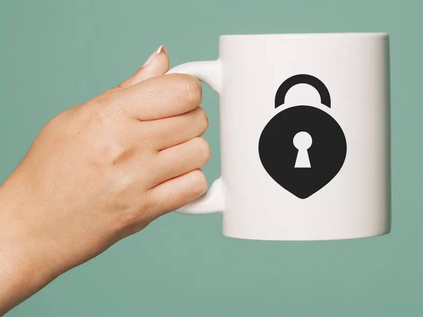 Black Security Padlock Logo Template PNG vector in SVG, PDF, AI, CDR format