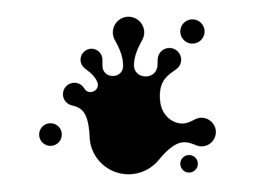 Black Stain Splatter Logo Template Vector Files Download | Logowik