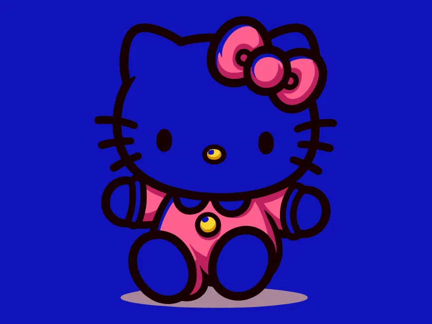 Cartoon Hello Kitty Vector Image Download | Logowik