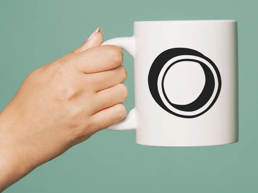 Hand Drawn Organic Double Ring Logo Template Vector File Free Download ...