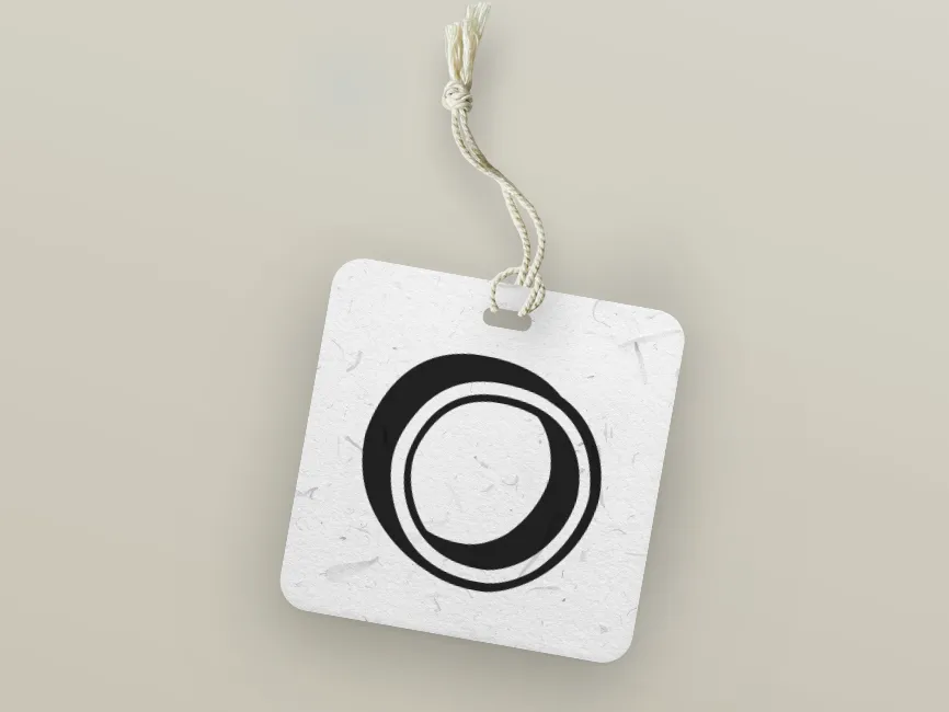 Hand Drawn Organic Double Ring Logo Template Vector File Free Download ...