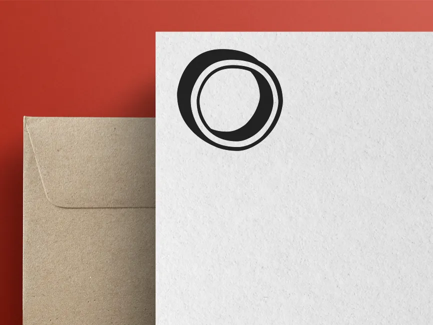 Hand Drawn Organic Double Ring Logo Template Vector File Free Download ...