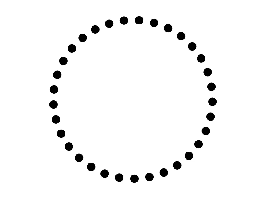 Circle Drawn from Points Logo Template Vector Files Download | Logowik