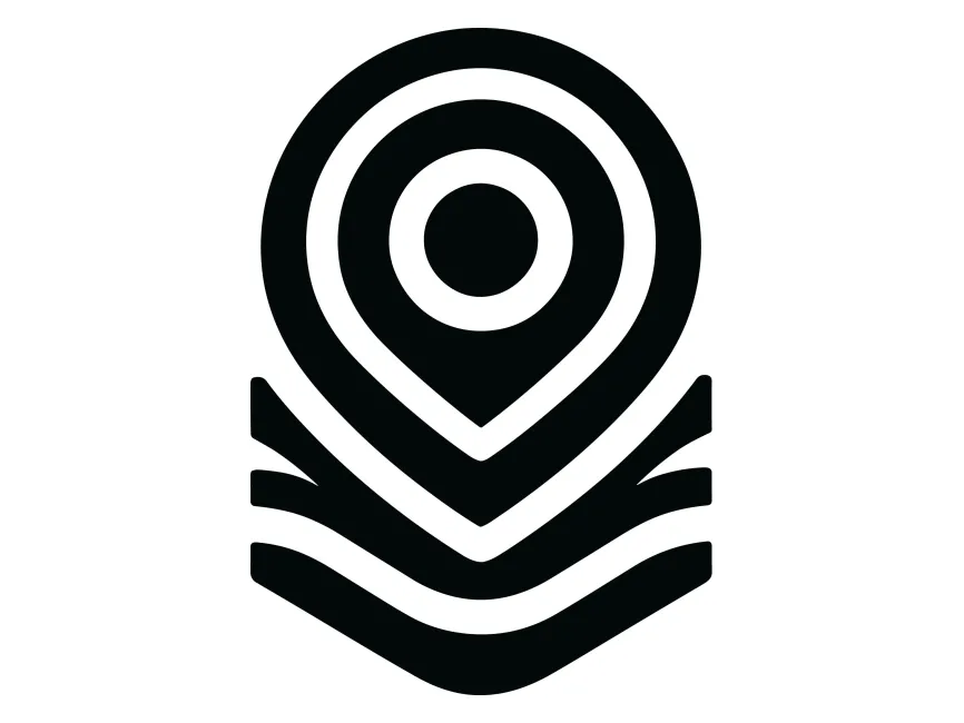 Circle Map Pin Logo Template PNG vector in SVG, PDF, AI, CDR format