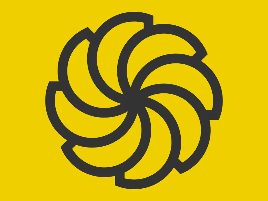 Circle Paper Pinwheel Logo Template PNG vector in SVG, PDF, AI, CDR format