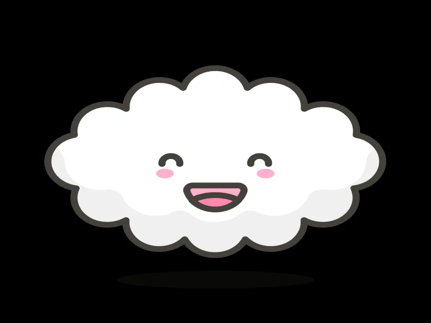 Cloud Face Emoji Icon Vector Download | Logowik