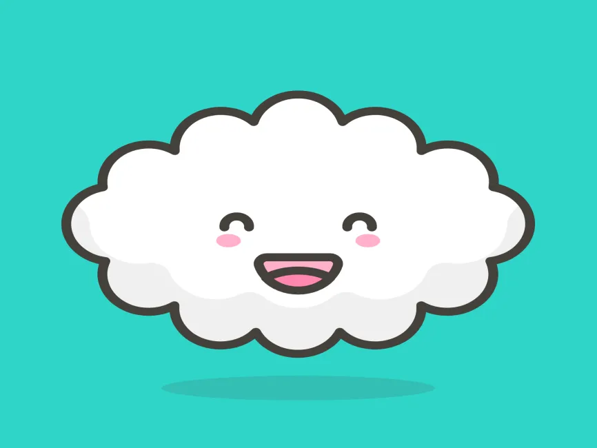 Cloud Face Emoji Icon Vector Download | Logowik