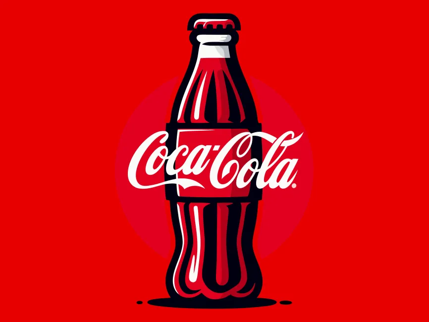 Coca Cola Bottle in Red Circle Vector PNG vector in SVG, PDF, AI, CDR ...