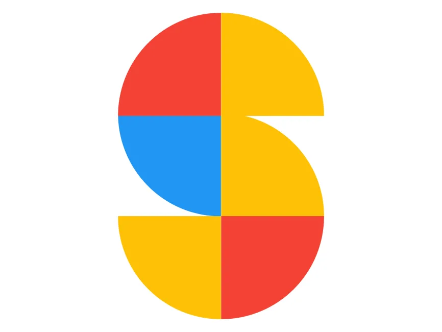 Colored Geometric Letter S Logo Template PNG vector in SVG, PDF, AI ...