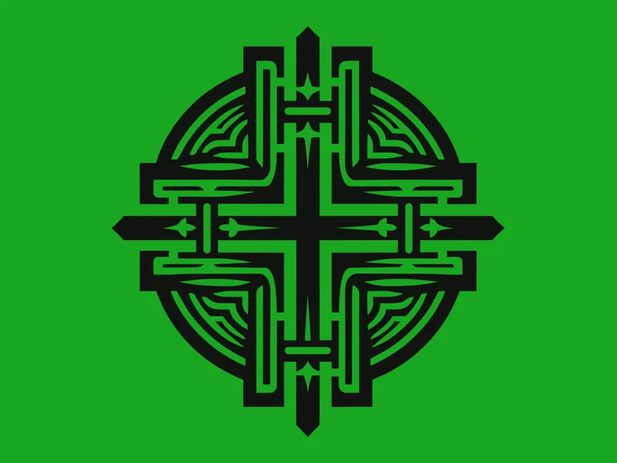 Complicated Christian Cross Symbol Logo Template PNG vector in SVG, PDF ...