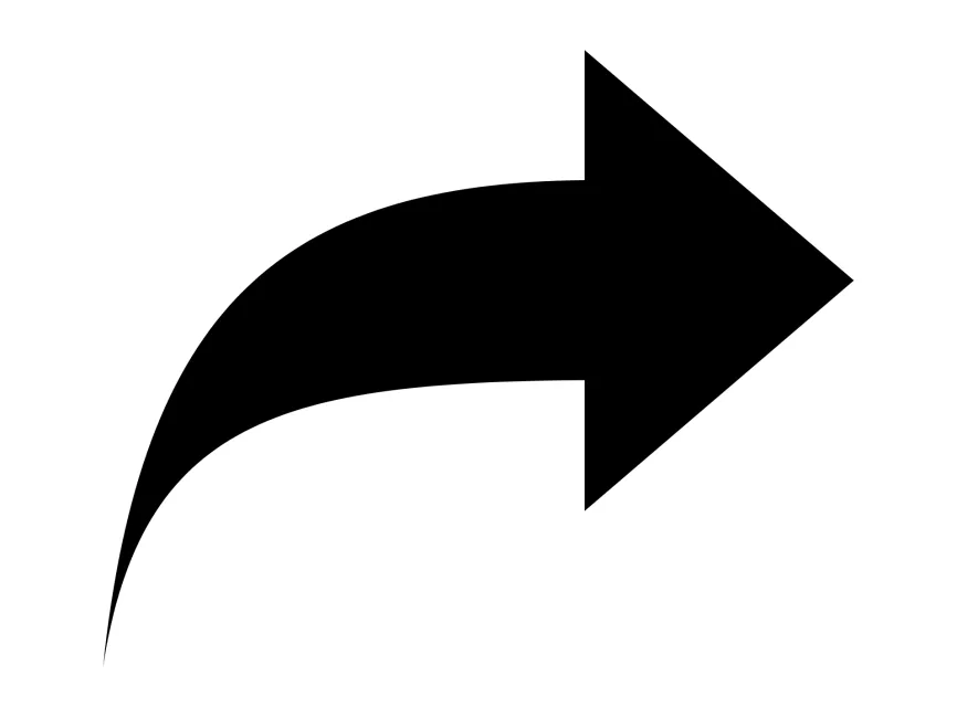Curved Forward Arrow Dynamic Return and Share Vector Icon Vector File ...
