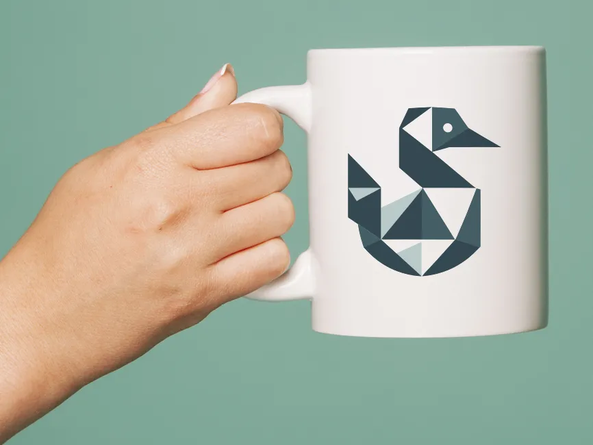 Geometric Duck Logo Template PNG vector in SVG, PDF, AI, CDR format