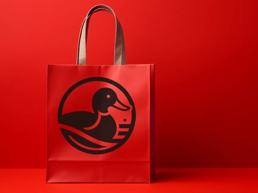 Minimal Duck Illustration Design Logo Template Vector Files Download ...