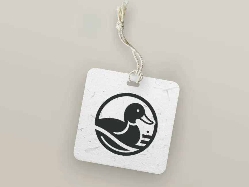 Minimal Duck Illustration Design Logo Template Vector Files Download ...
