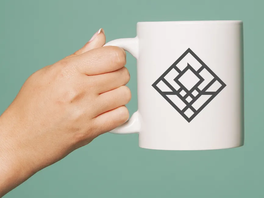 Geometric Abstract Square Mark Logo Template PNG vector in SVG, PDF, AI ...