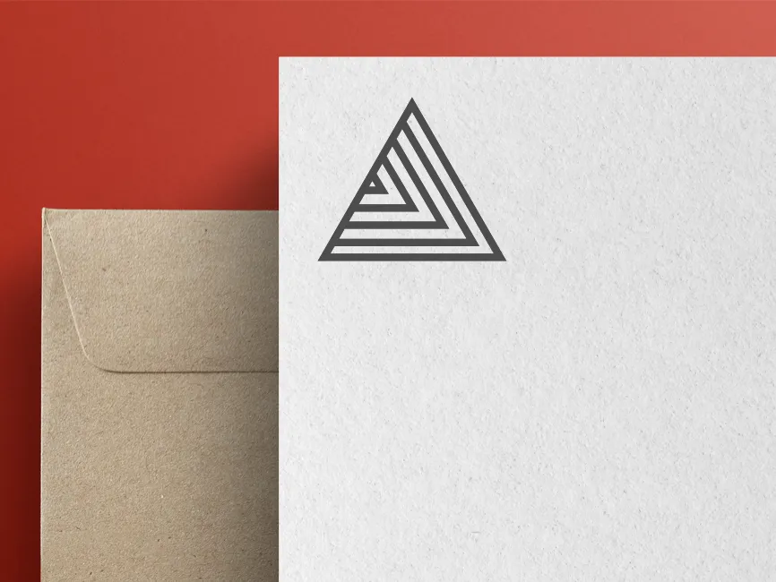 Linear Triangle Shape Logo Template PNG vector in SVG, PDF, AI, CDR format