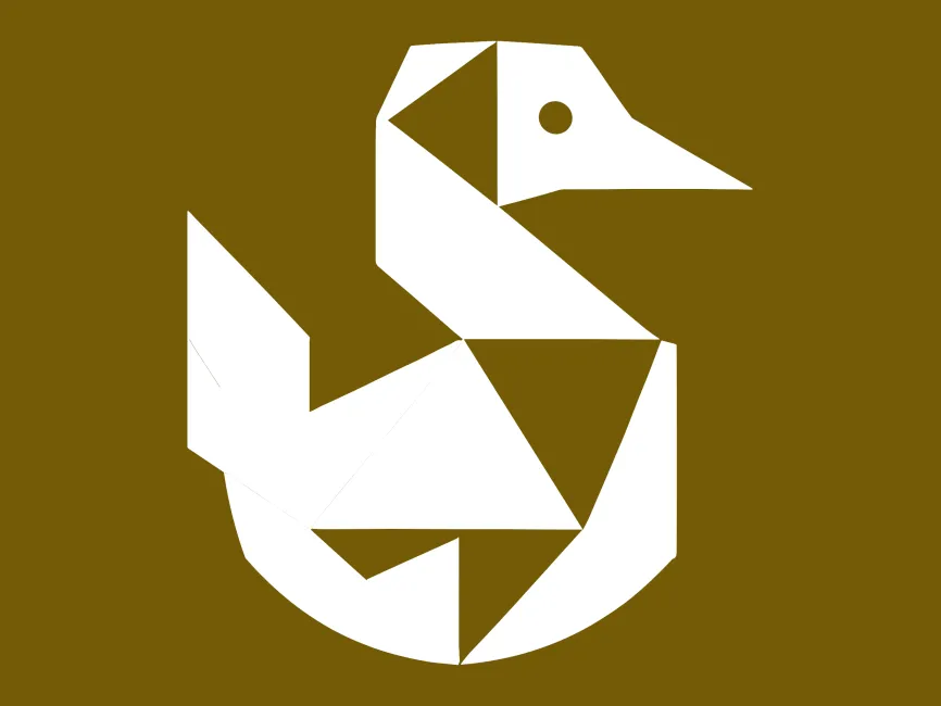 Geometric Duck Logo Template PNG vector in SVG, PDF, AI, CDR format
