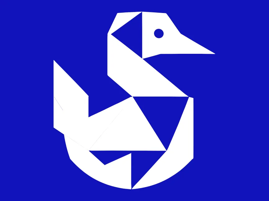 Geometric Duck Logo Template PNG vector in SVG, PDF, AI, CDR format