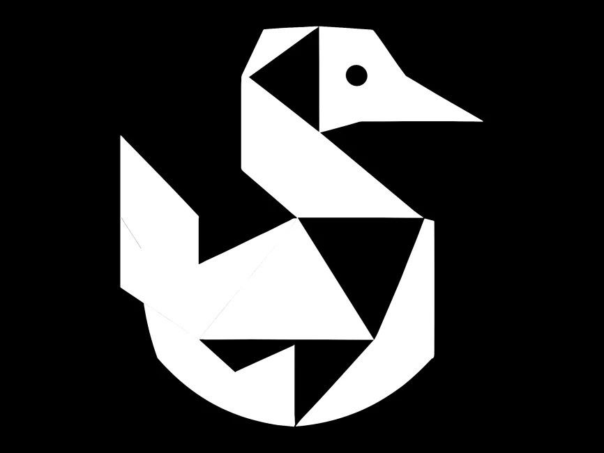 Geometric Duck Logo Template PNG vector in SVG, PDF, AI, CDR format