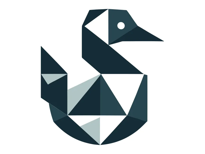Geometric Duck Logo Template PNG vector in SVG, PDF, AI, CDR format