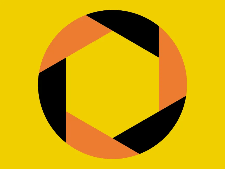 Geometric Objective Lens Shape Logo Template PNG vector in SVG, PDF, AI ...