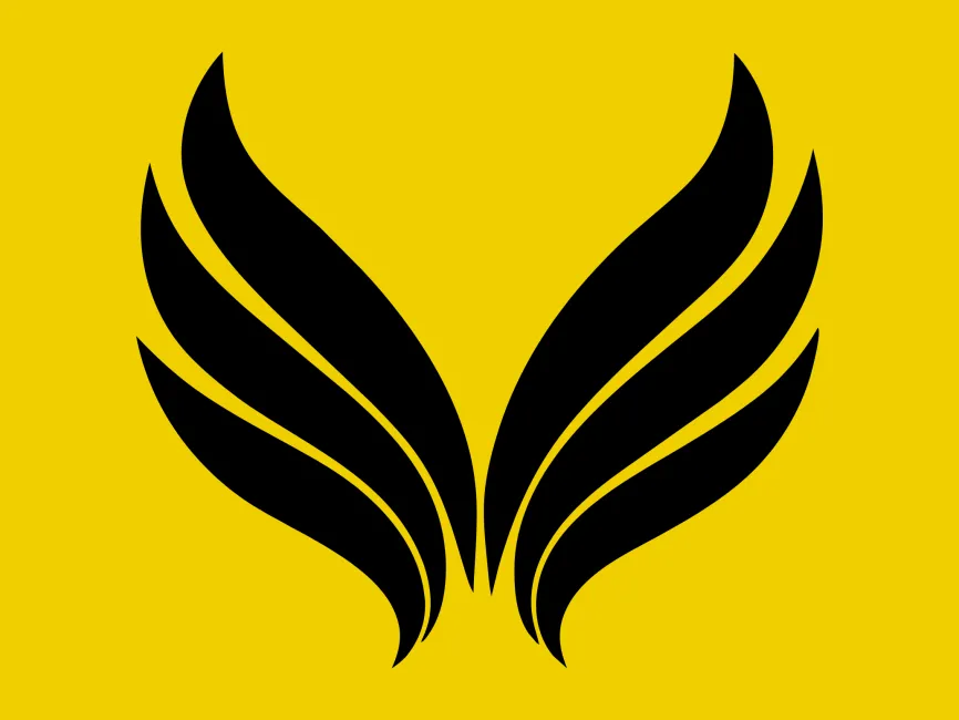 Geometric Wing Shape Logo Template PNG vector in SVG, PDF, AI, CDR format