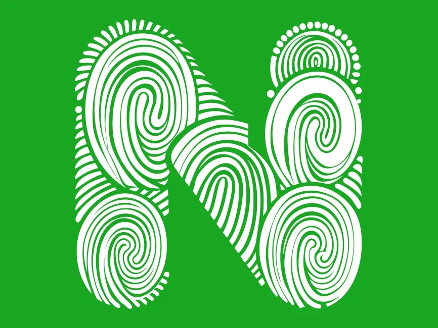 Green Letter N Design Logo Template PNG vector in SVG, PDF, AI, CDR format