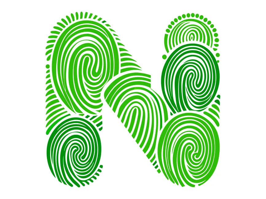 Green Letter N Design Logo Template PNG vector in SVG, PDF, AI, CDR format