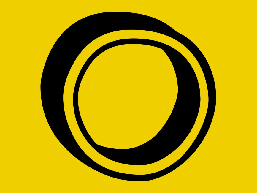 Hand Drawn Organic Double Ring Logo Template Vector File Free Download ...