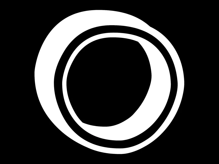 Hand Drawn Organic Double Ring Logo Template Vector File Free Download ...