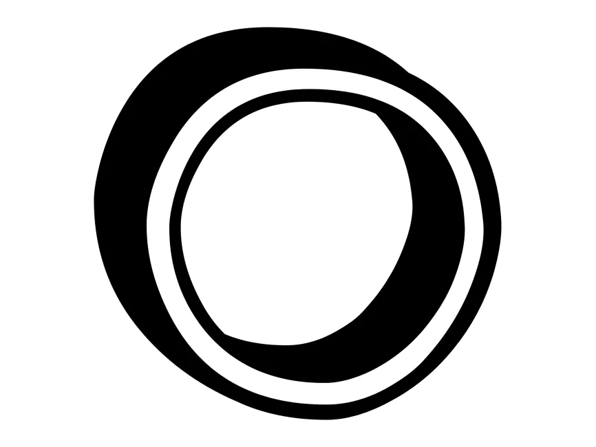 Hand Drawn Organic Double Ring Logo Template Vector File Free Download ...